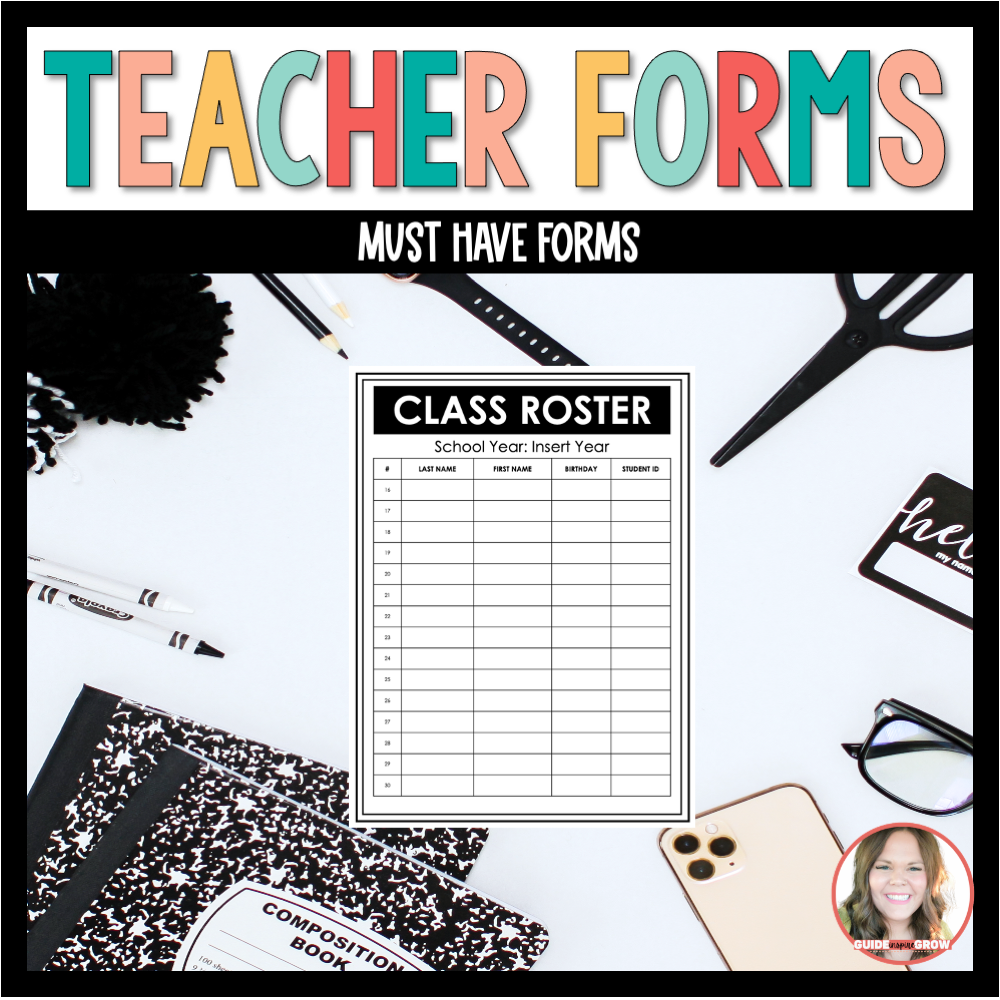 Must Have Teacher Forms - Guide Inspire Grow Must Have Teacher Forms - Guide Inspire Grow
